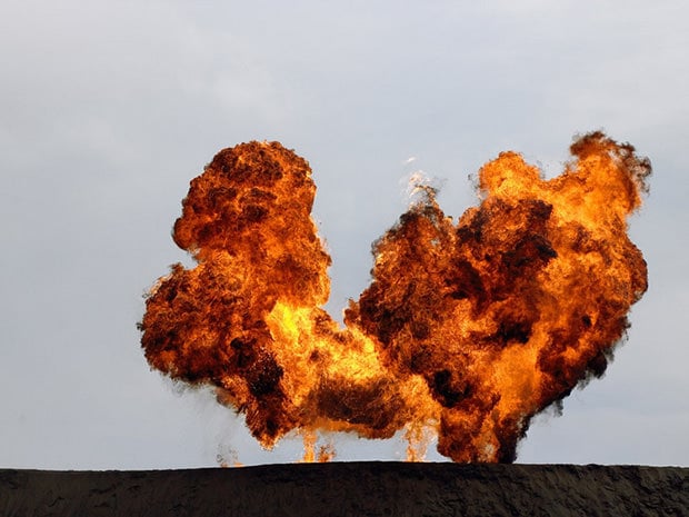 Photos of Terrible Explosions Frozen Serenely in Mid-Air